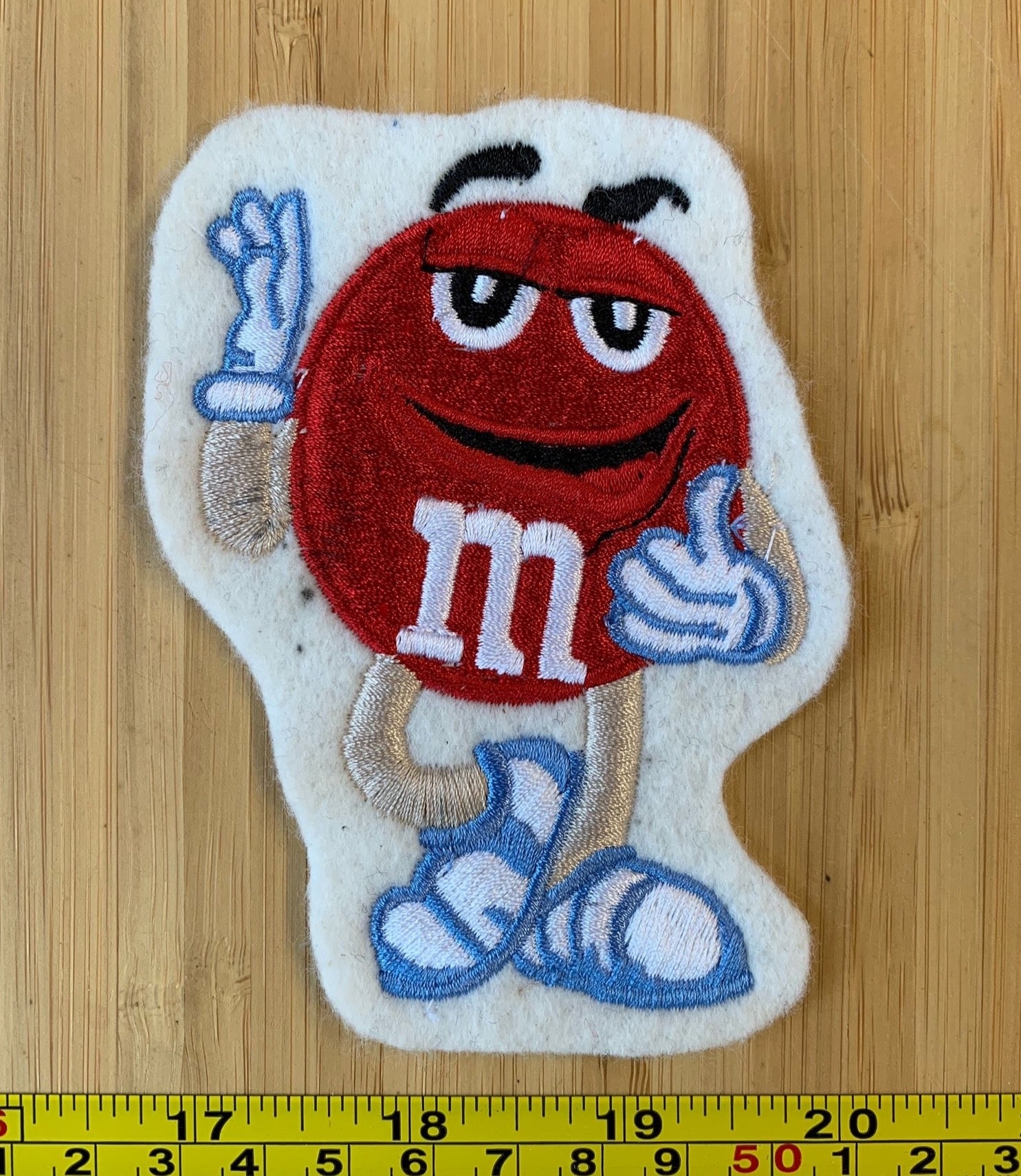 M&M Red Vintage Patch – The VintagePatch