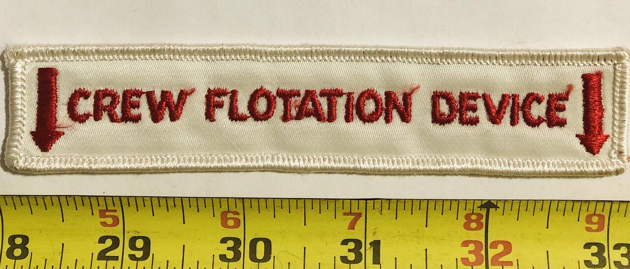 Lifejacket Flotation Device Airplane Vintage Patch – The VintagePatch