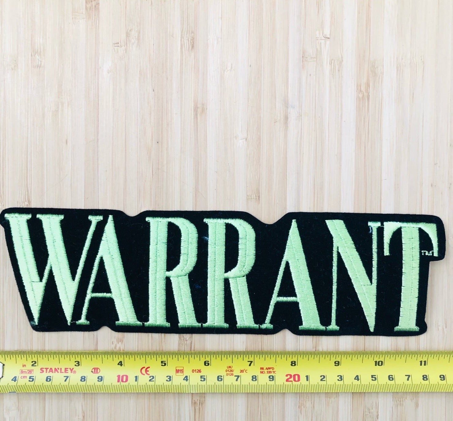 Warrant Vintage Back Patch – The VintagePatch